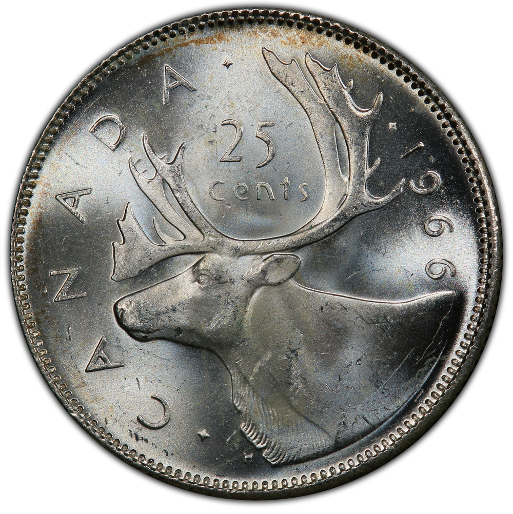 1966 Canadian Quarter 25 Cents — Canadian Coins