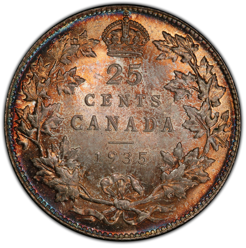 1935 Canadian Quarter 25 Cents — Canadian Coins