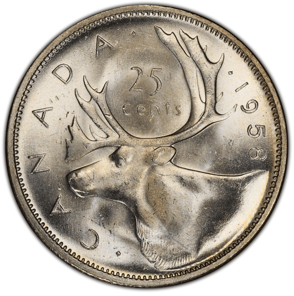 1958 Canadian Quarter 25 Cents — Canadian Coins
