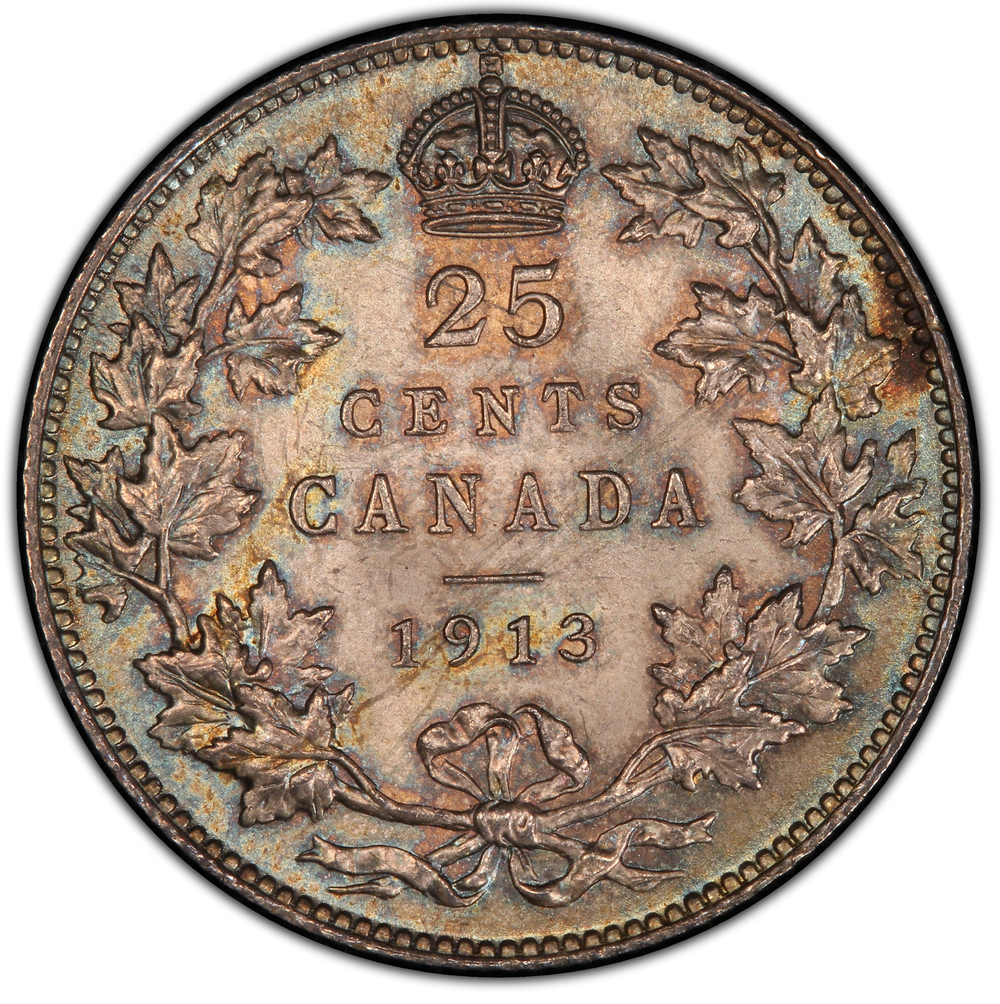 1913 Canadian Quarter 25 Cents — Canadian Coins