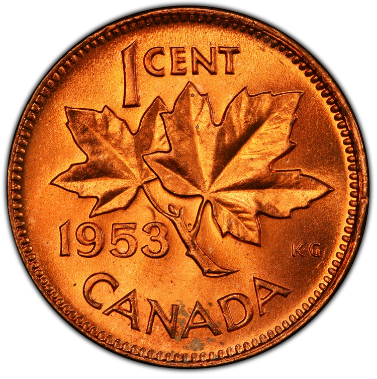 1953 Canadian Cent Penny — Canadian Coins