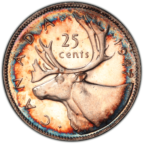 1947 Canadian Quarter 25 Cents — Canadian Coins