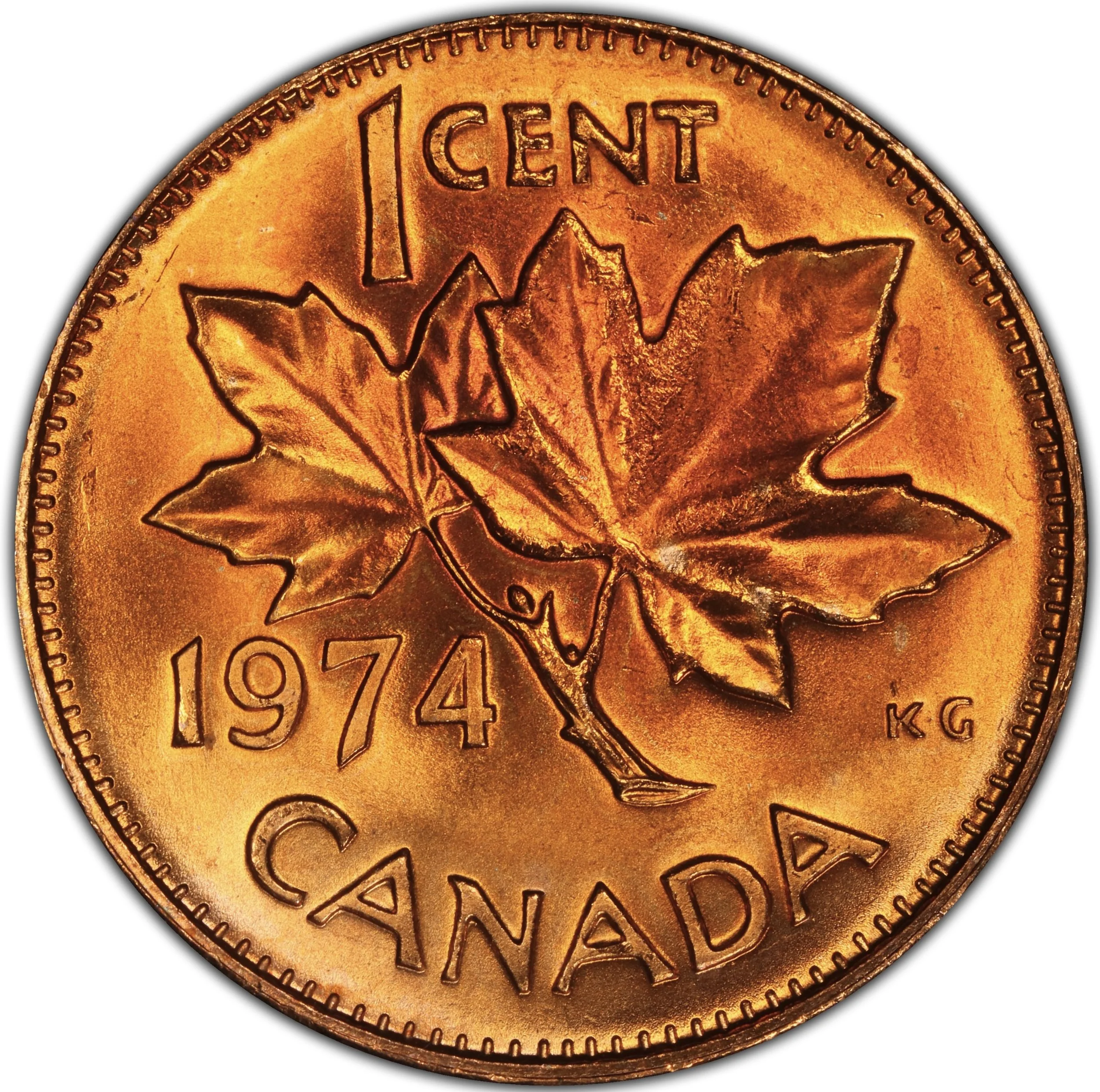 Fascinating 1974 Canada 1 Cent Value Images