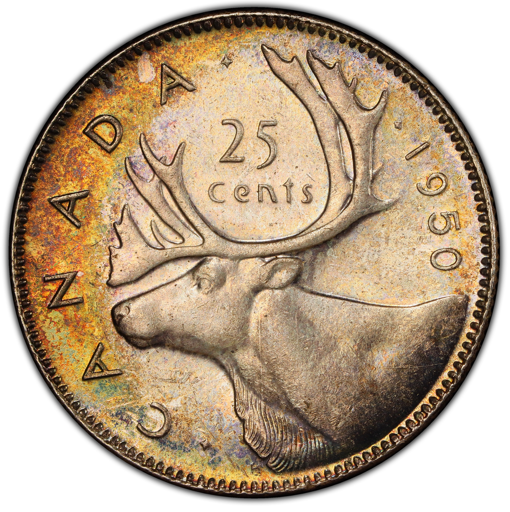 1950 Canadian Quarter 25 Cents — Canadian Coins