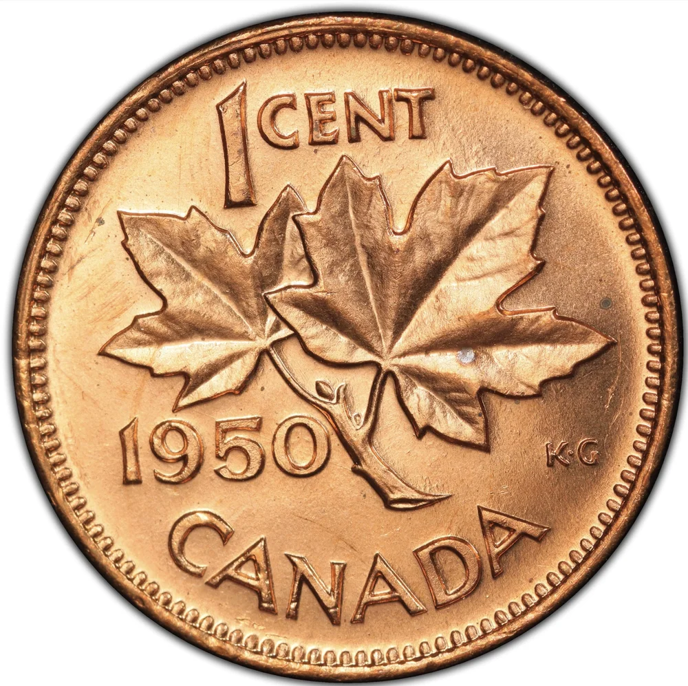 1950 Canadian Cent Penny — Canadian Coins