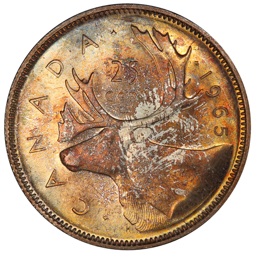 1965 Canadian Quarter 25 Cents — Canadian Coins