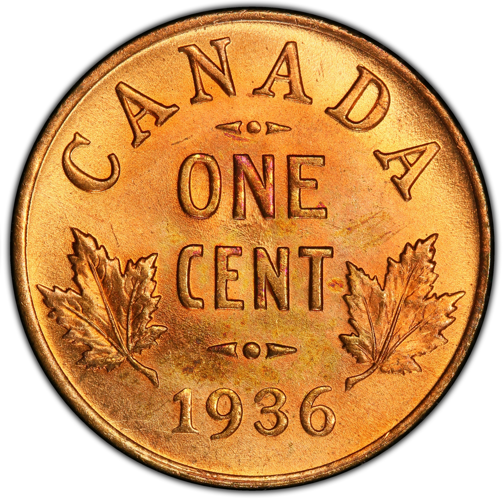 1936 Canadian Cent Penny — Canadian Coins