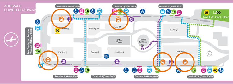 Stops | San Diego to LAX shuttle — reLAXsan®