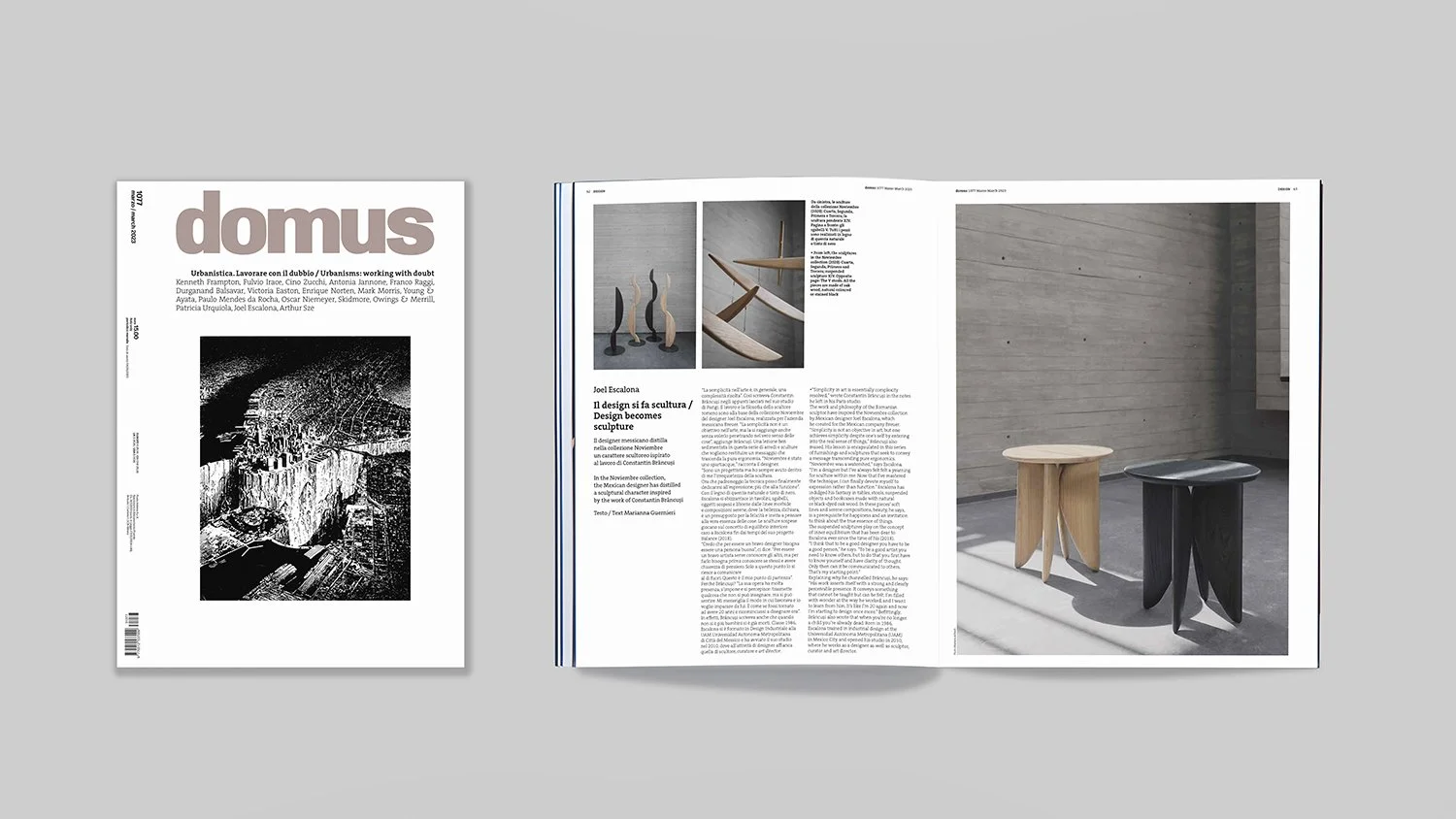 Domus Magazine Featuring Joel Escalona — JOEL ESCALONA