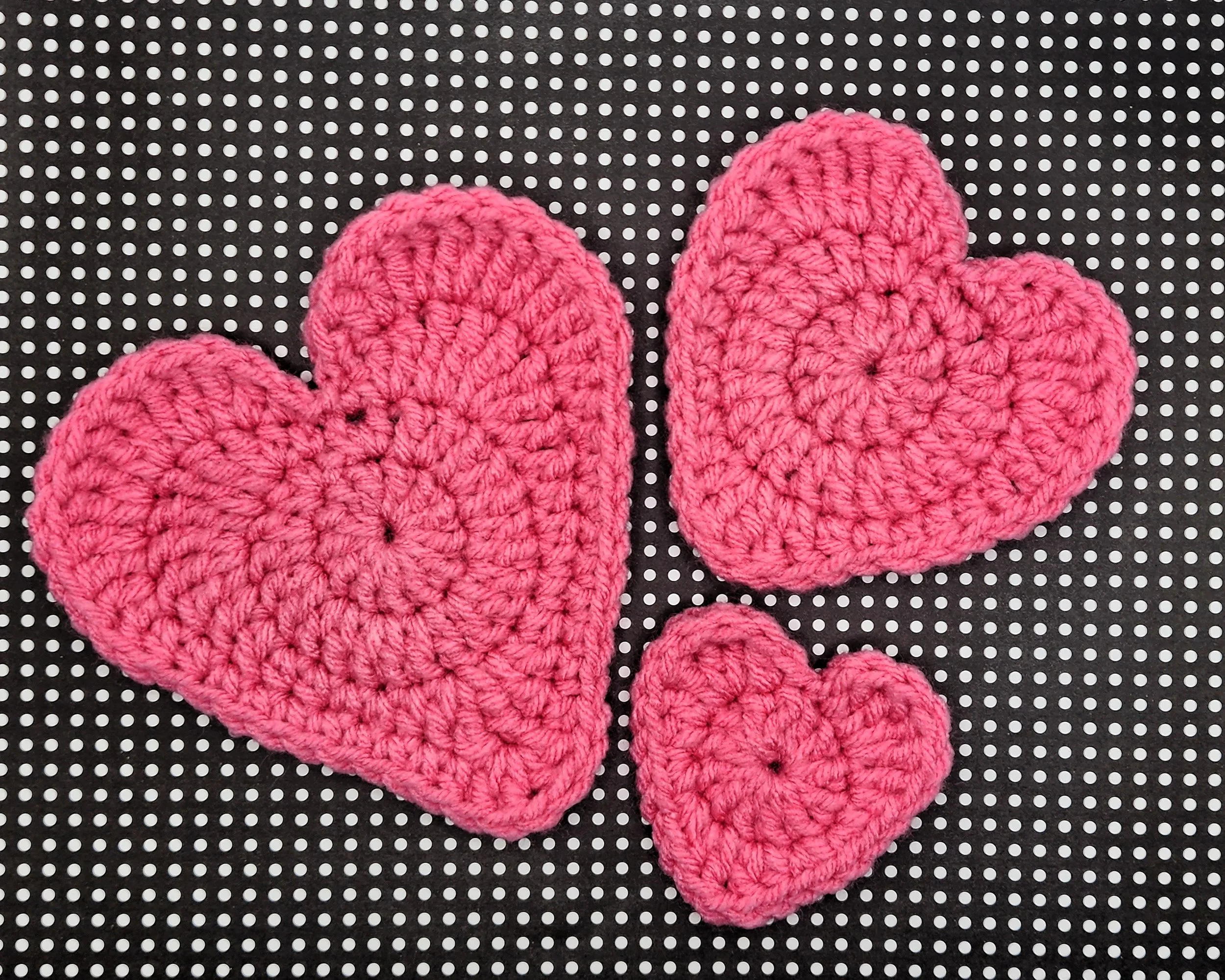 Crochet Heart Appliques Free Pattern — Eclectic Jess