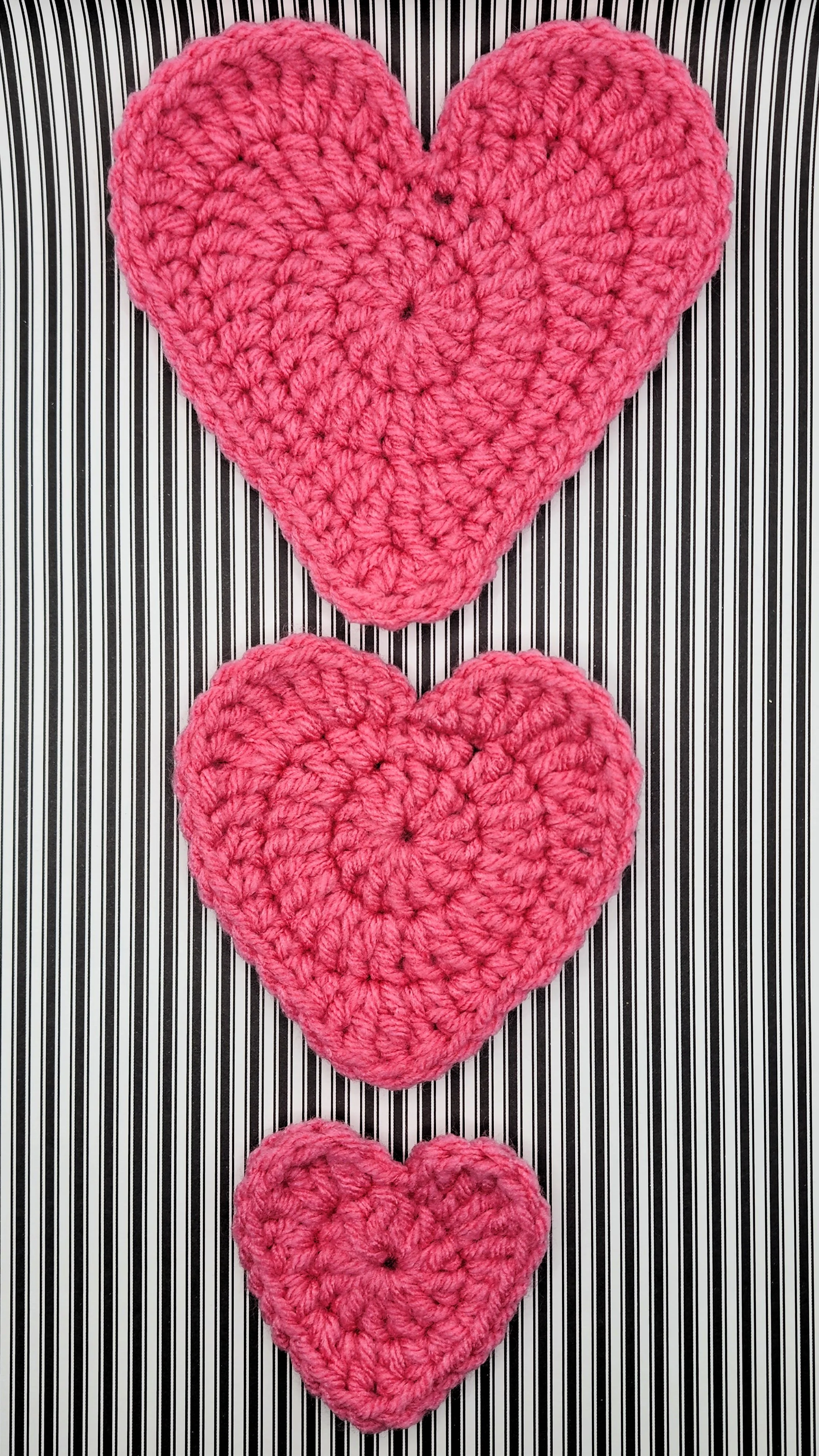 Crochet Heart Appliques Free Pattern — Eclectic Jess