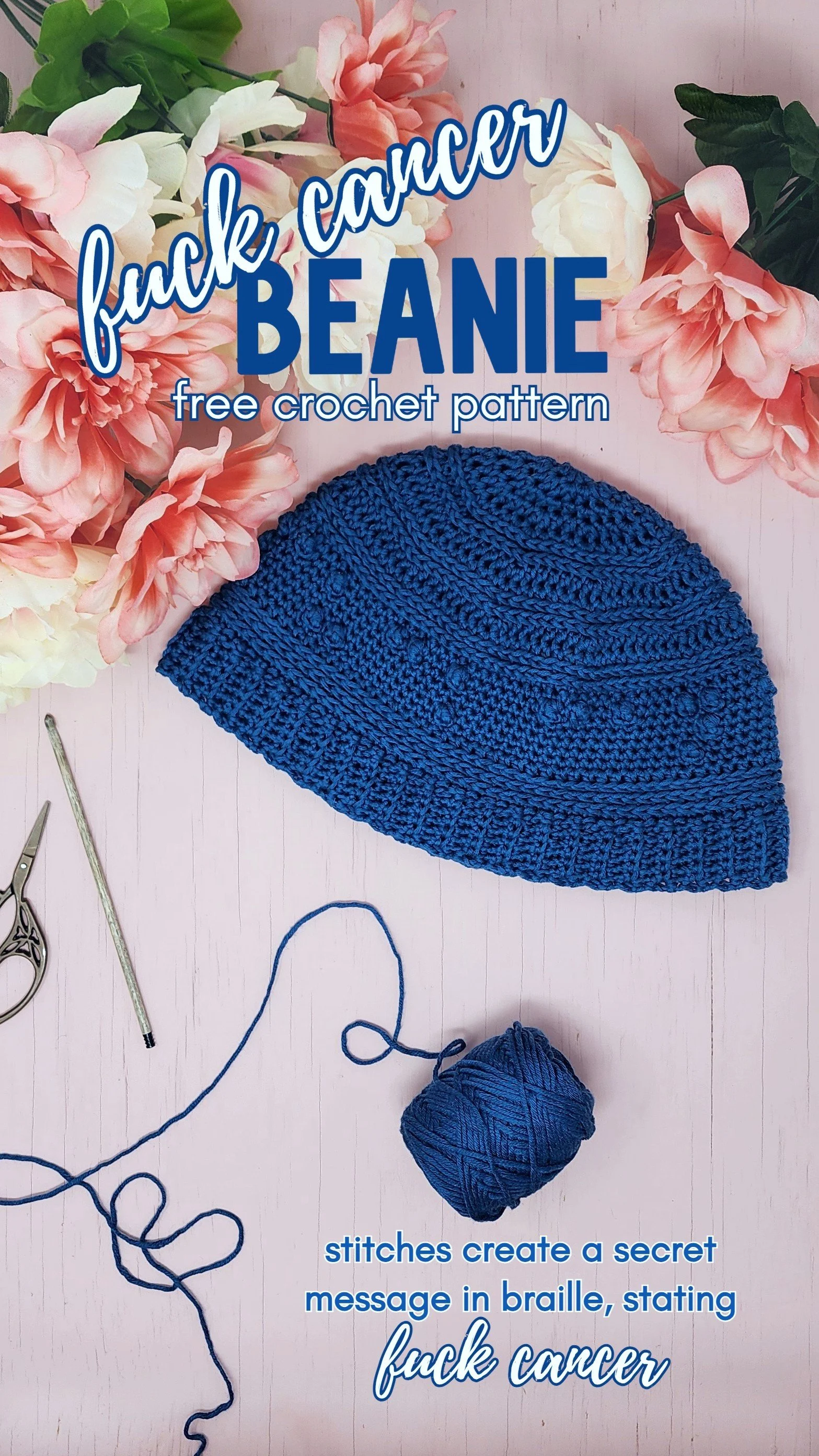 F*ck Cancer Beanie — Eclectic Jess