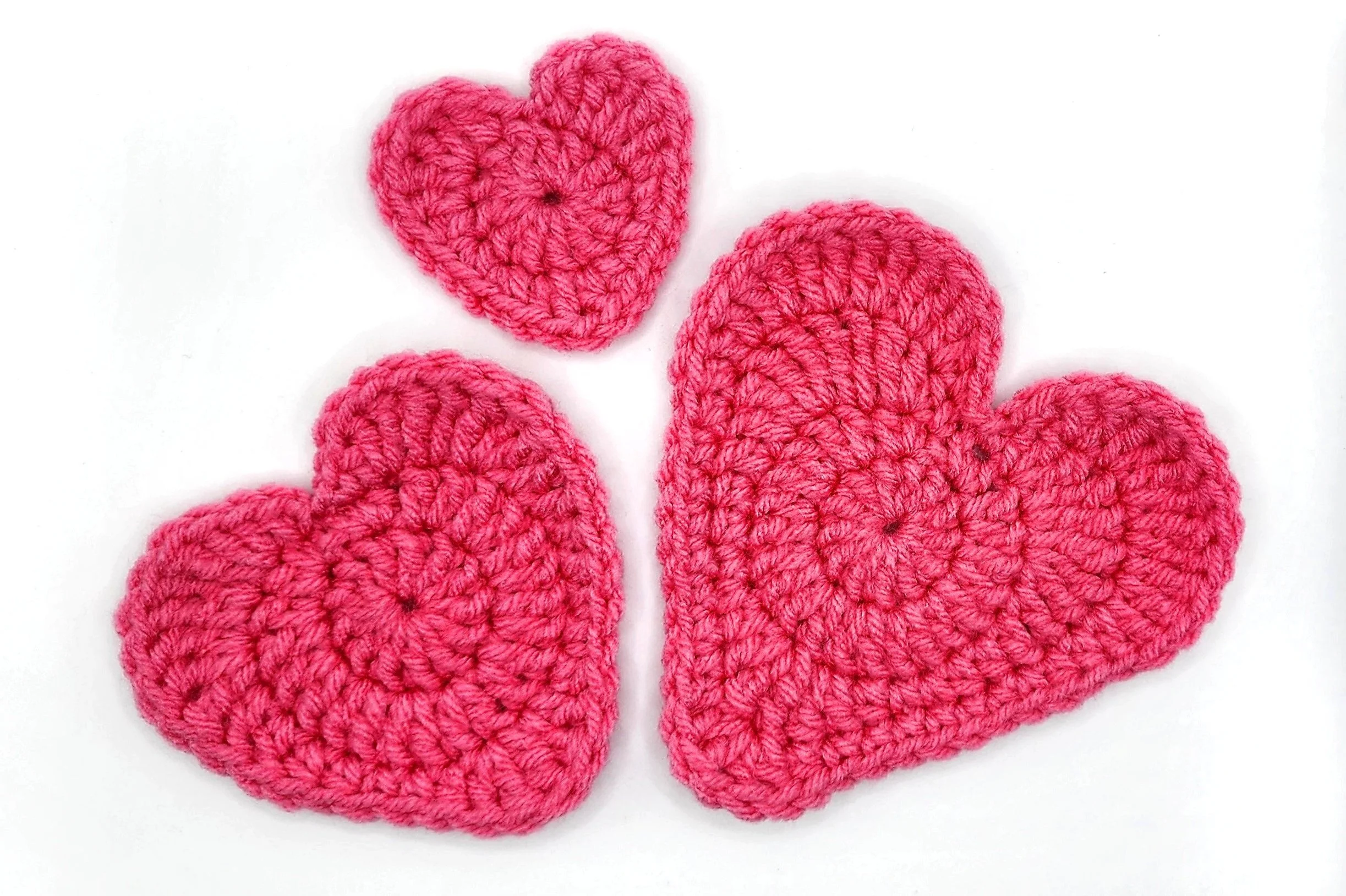 Crochet Heart Appliques Free Pattern — Eclectic Jess