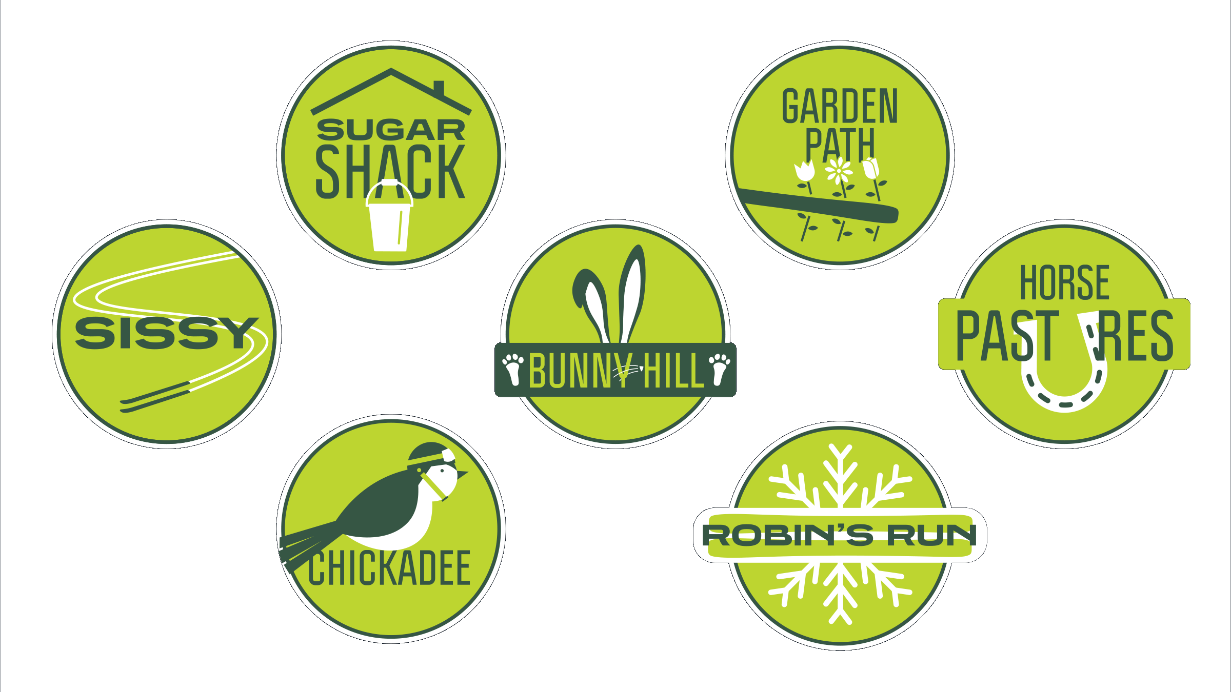 Wentworth Ski Trail Symbols — Narrative Environments Studio