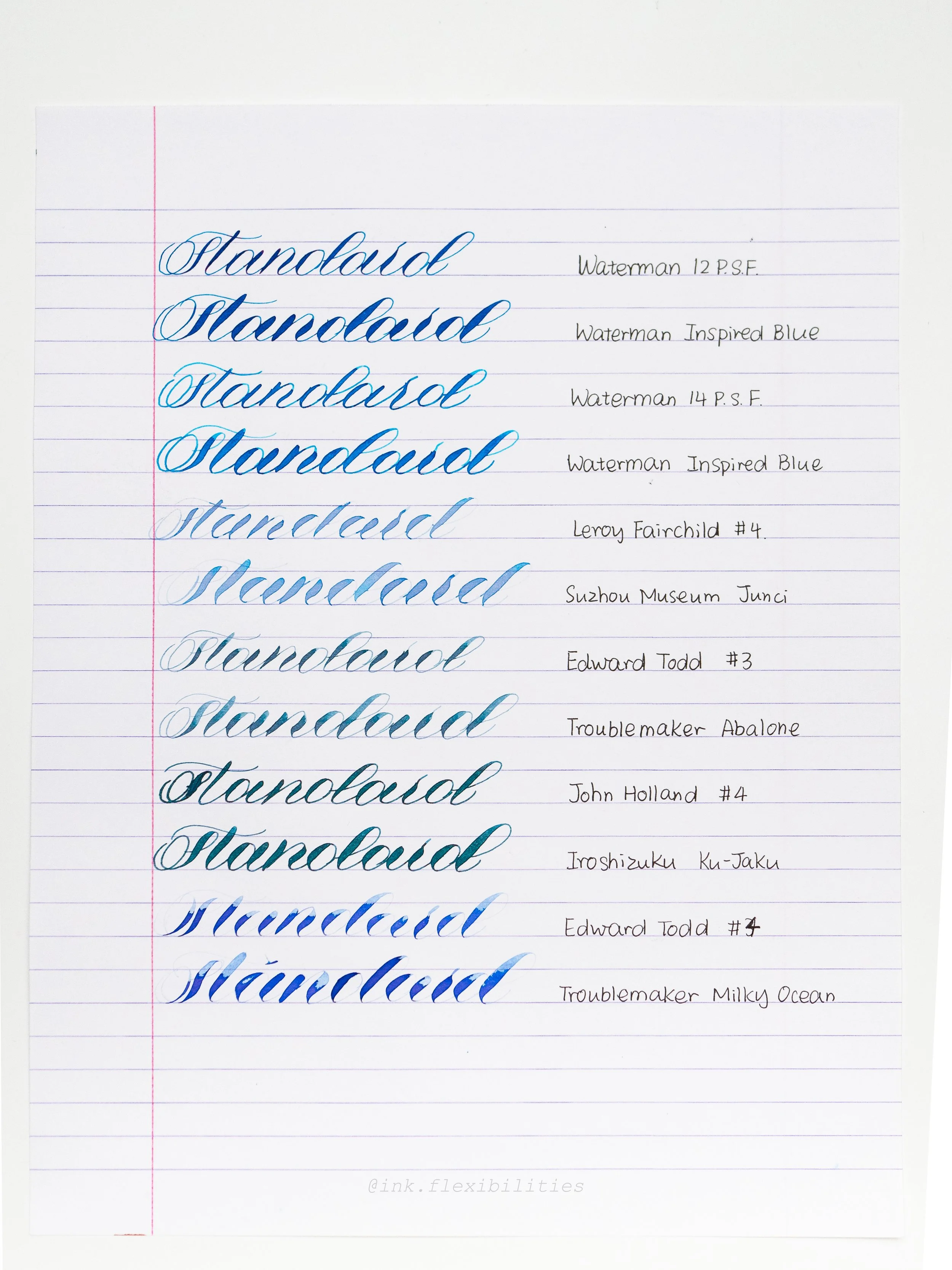 Explore Flex Fountain Pens: 22 Writing Samples Unveiled in this ...