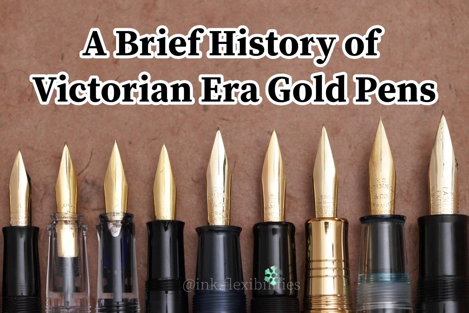 A Brief History of Victorian Era Gold Pens (Gold Nib Dip Pens) — Ink ...