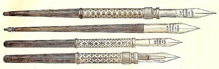 A Brief History of Victorian Era Gold Pens (Gold Nib Dip Pens) — Ink ...