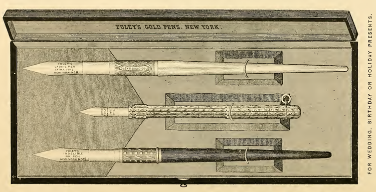 A Brief History of Victorian Era Gold Pens (Gold Nib Dip Pens) — Ink ...