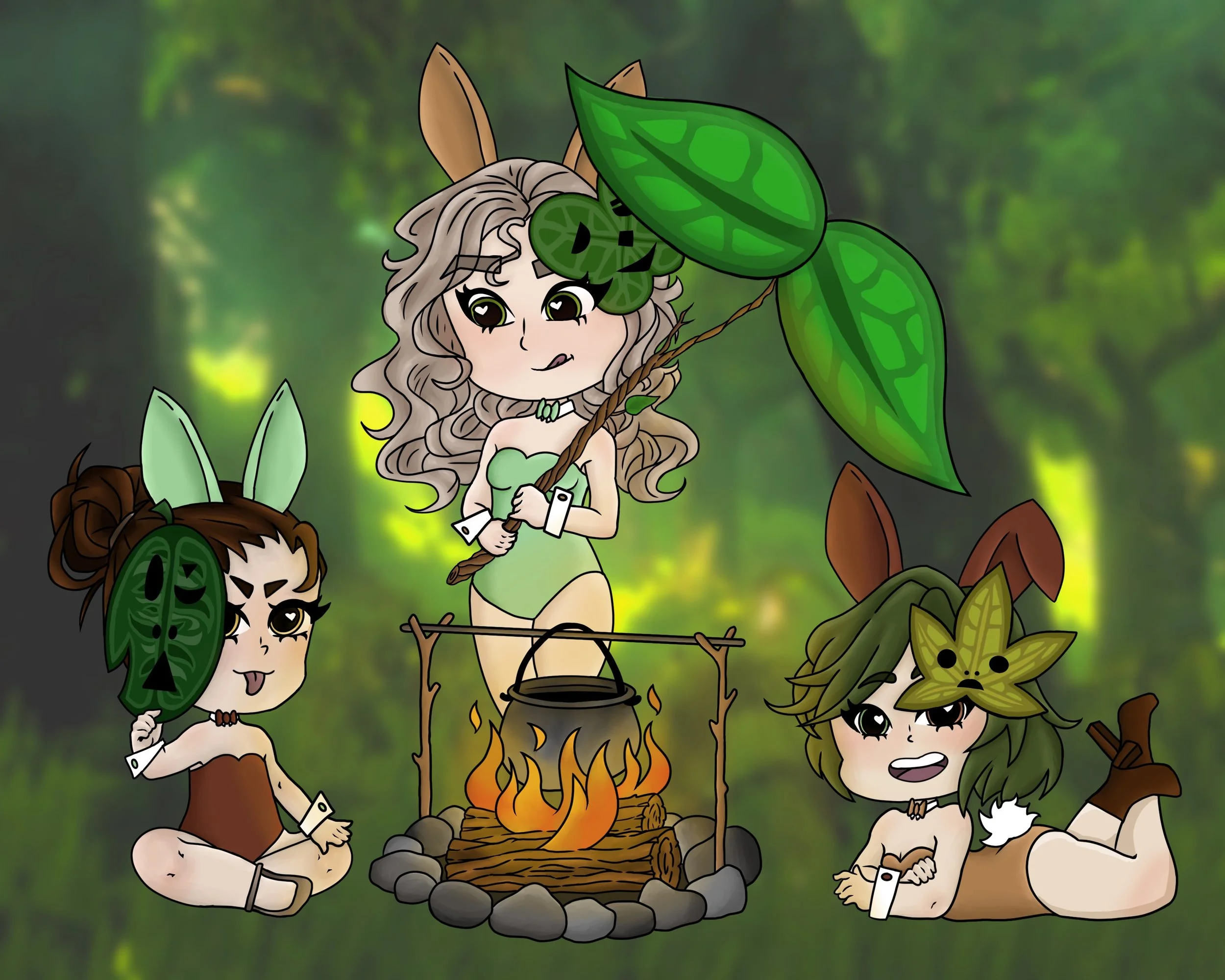 Legend of Zelda Korok Group Art Print — Snacc Pack