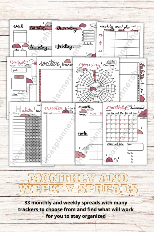 PDF ONLY | chronic illness/spoonie ultimate planner - 40 spreads ...