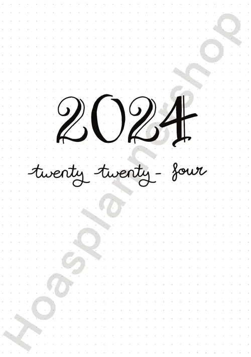 PDF ONLY | ultimate 2024 minimalist planner -28 pages- yearly pages and ...