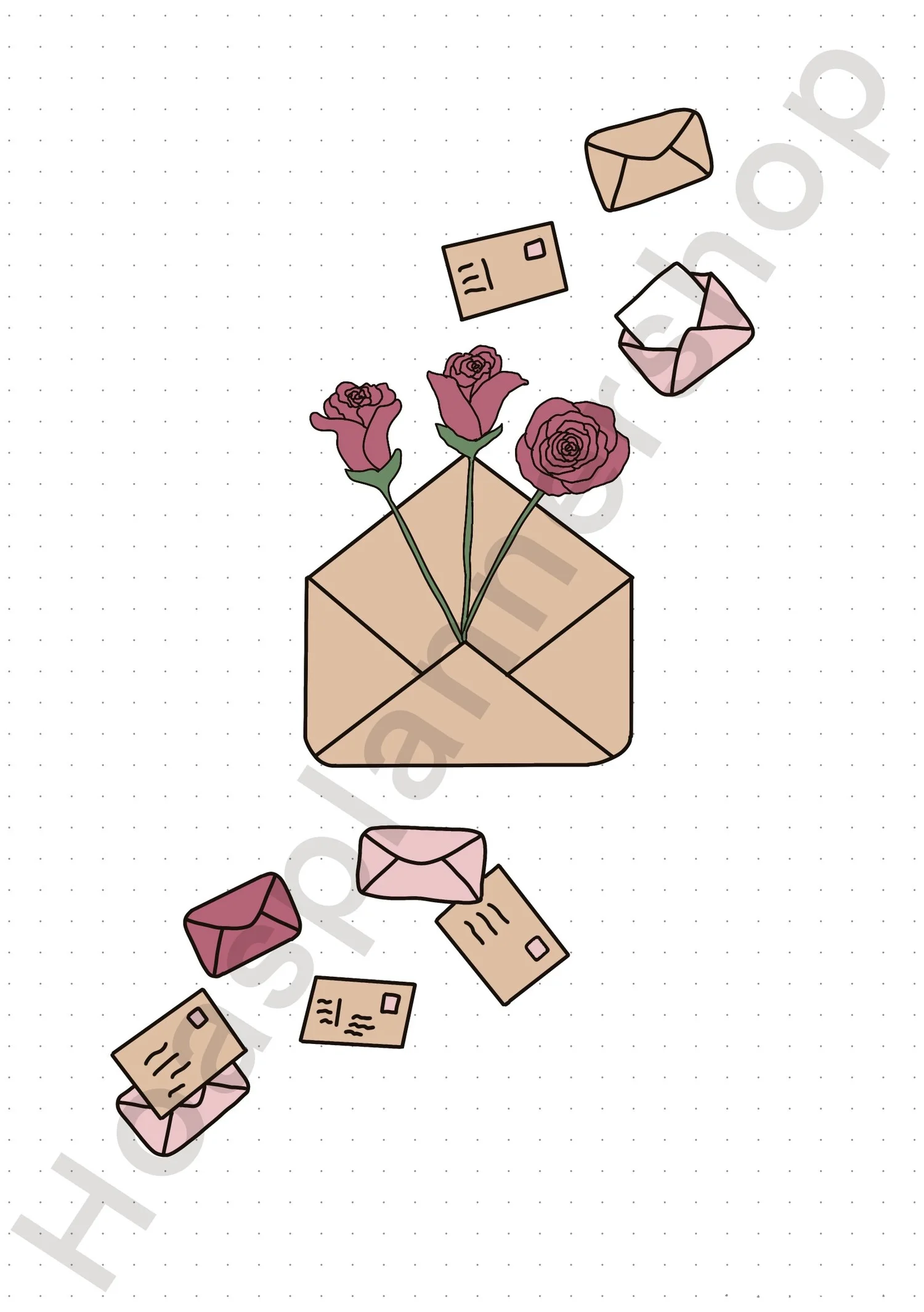 Digital monthly undated planner template with a cute frog theme with ...