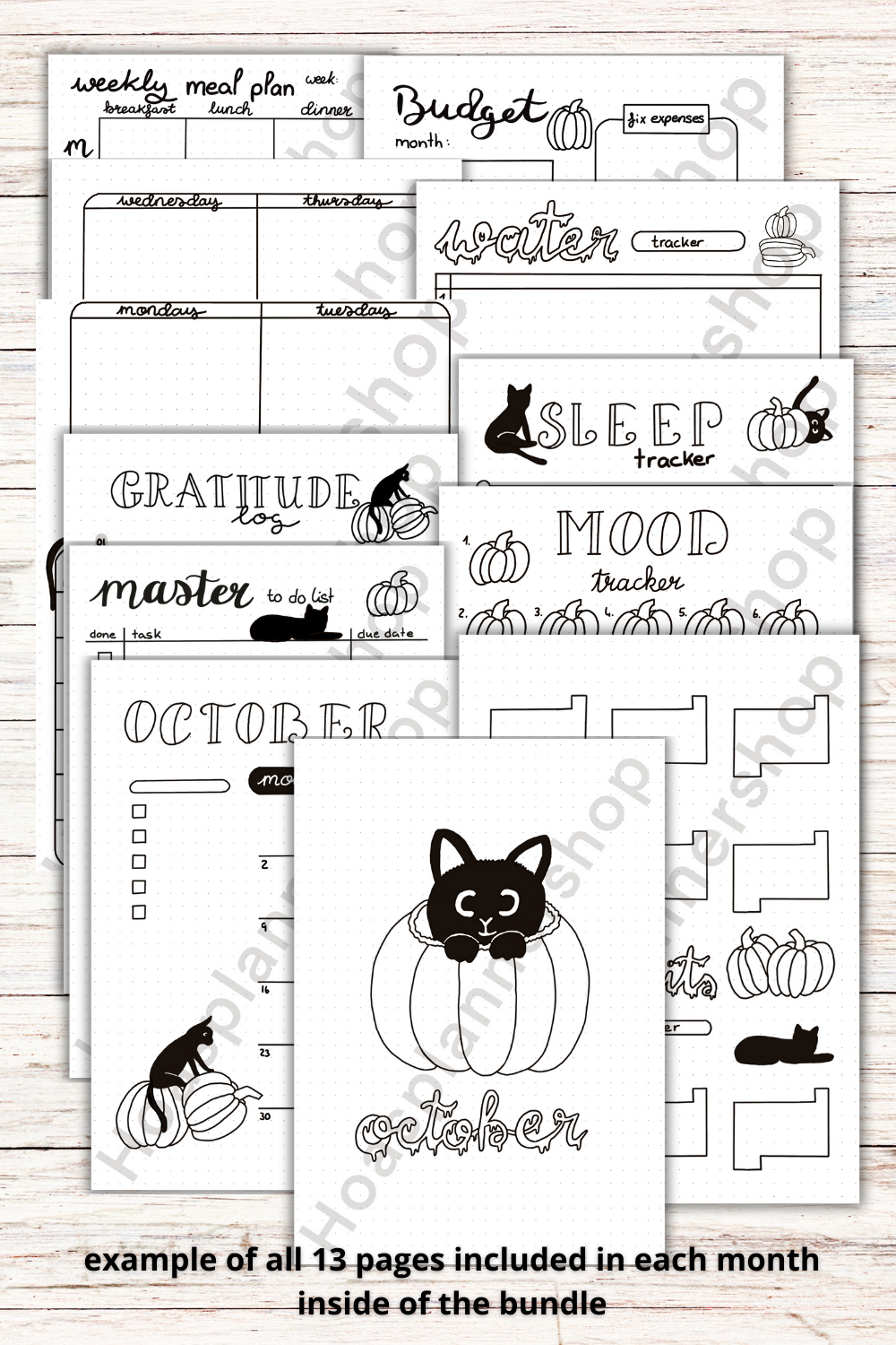 Minimalist digital printable planner 2024 pastel rainbow colored full ...