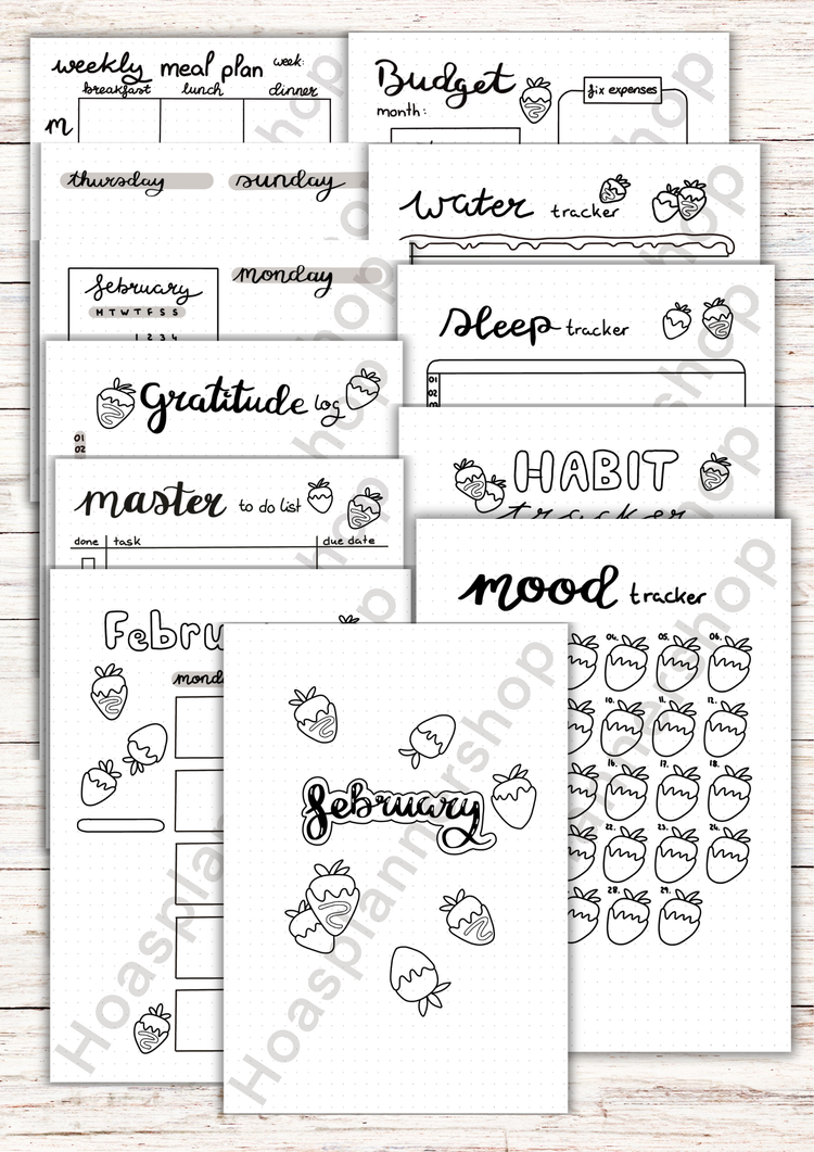 Digital monthly planner template frog themed left blank to color with ...