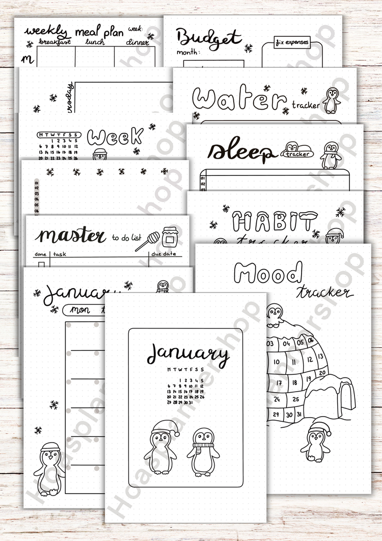 Digital monthly planner template frog themed left blank to color with ...