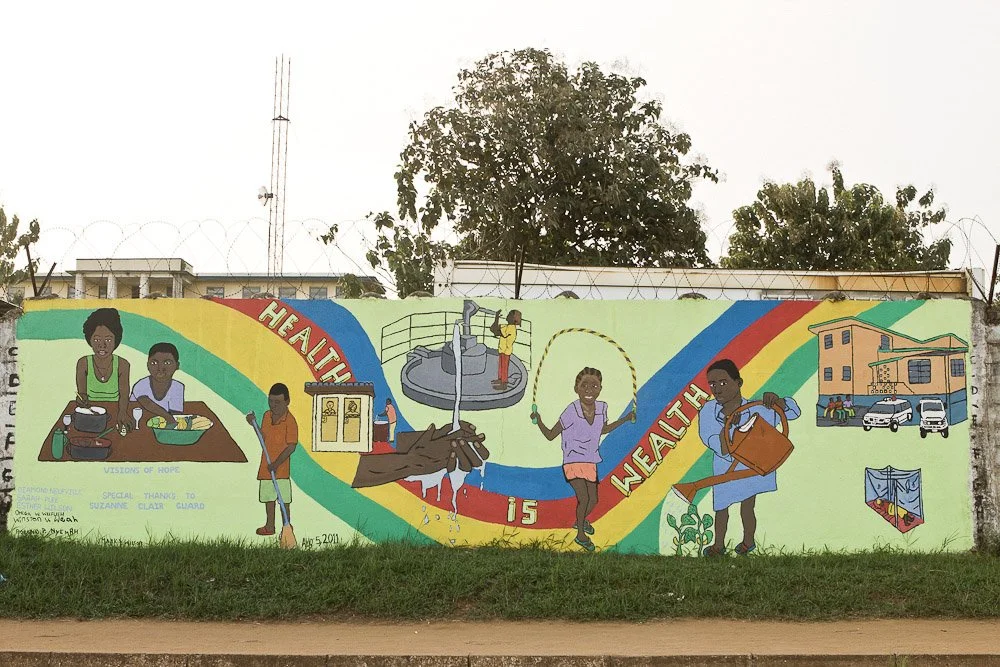 Community mural making — Colors of Connection