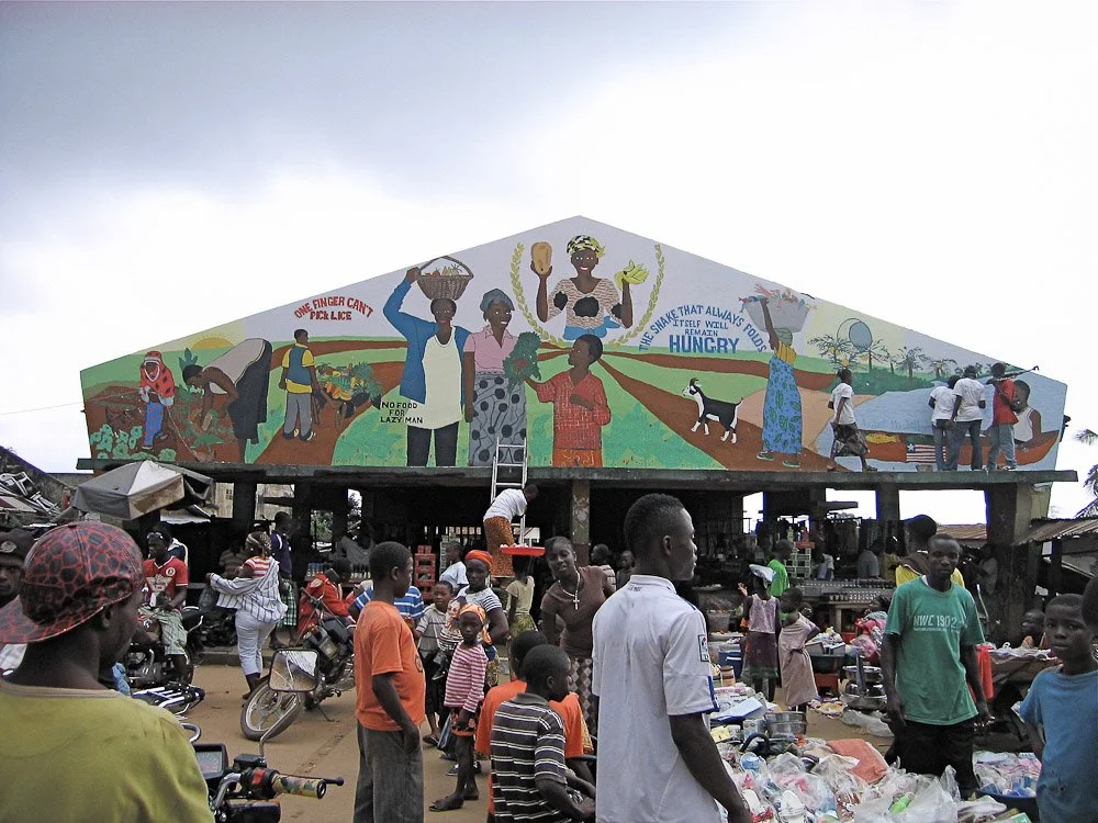 Community art projects in Liberia — Colors of Connection