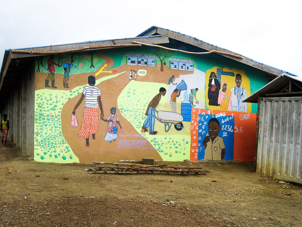 Community mural making — Colors of Connection