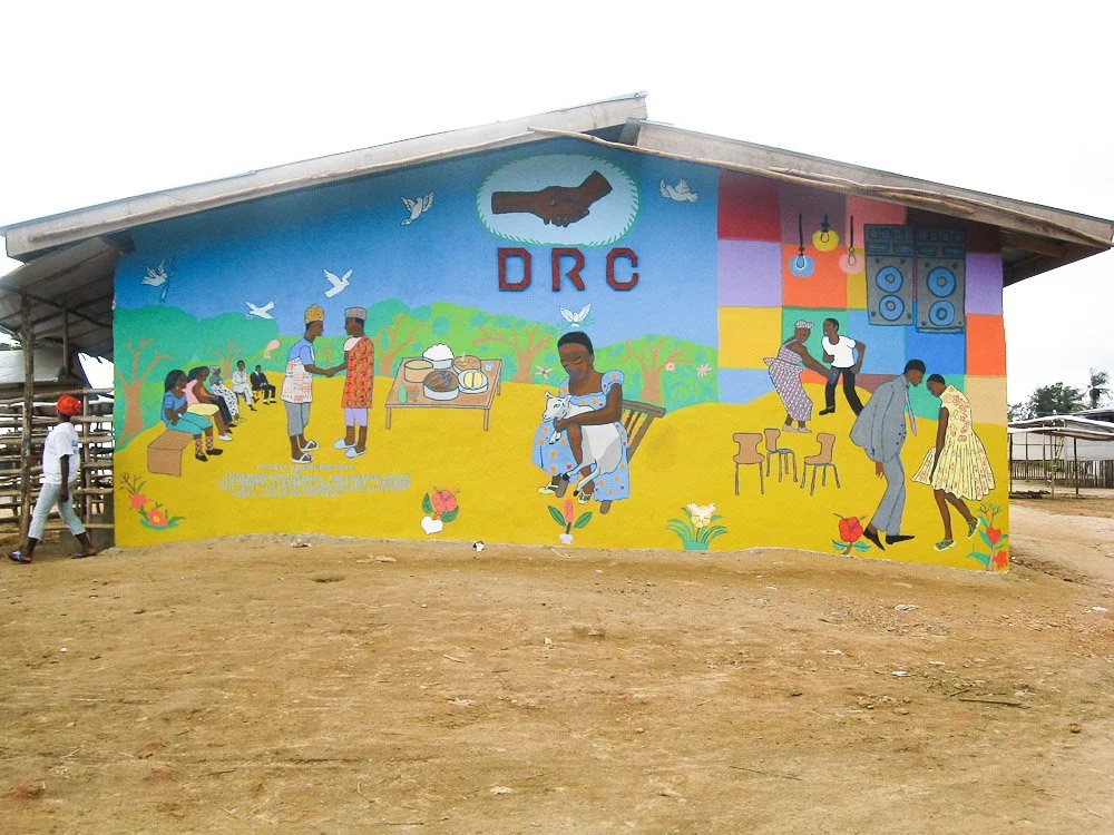 Community mural making — Colors of Connection