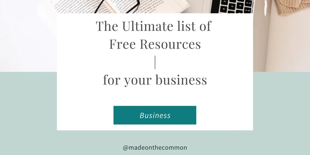 Why Free Resources are key to your new Business — Made on the Common