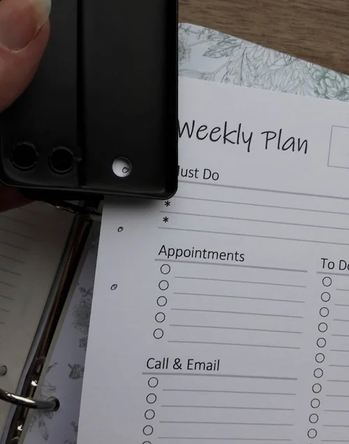 The Incredibly Simple Way to Hole Punch your Printable Planners — Made ...