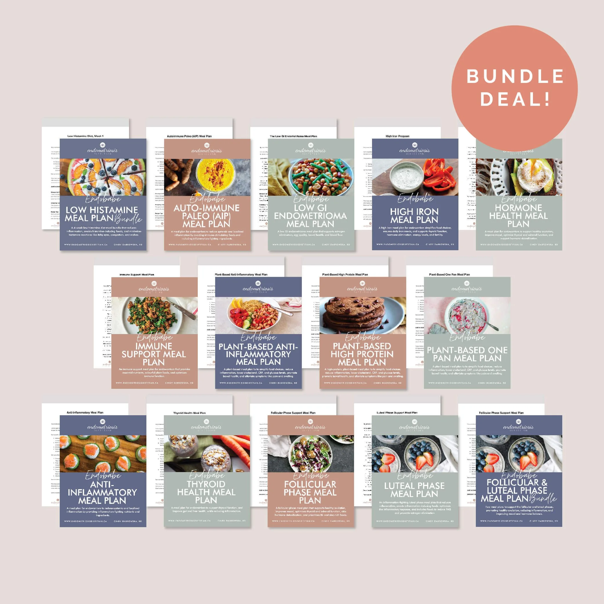 Endobabe ALL NEW (14) Meal Plan Bundle — Endometriosis Dietitian ...