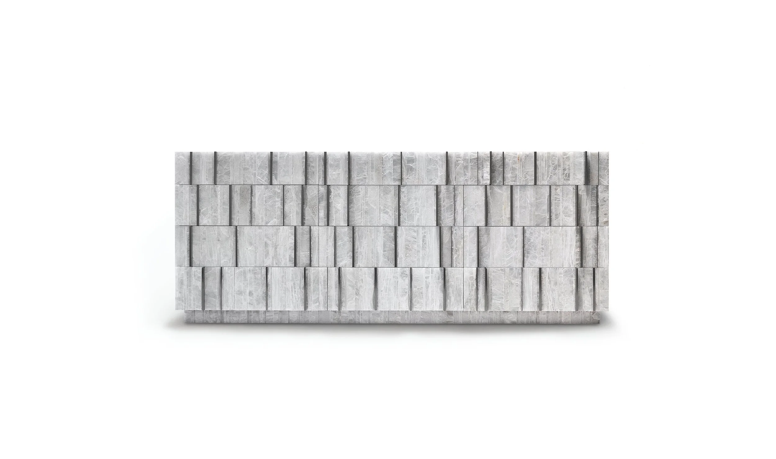Sonnet Console in Selenite and Bronze — Newell Design Studio