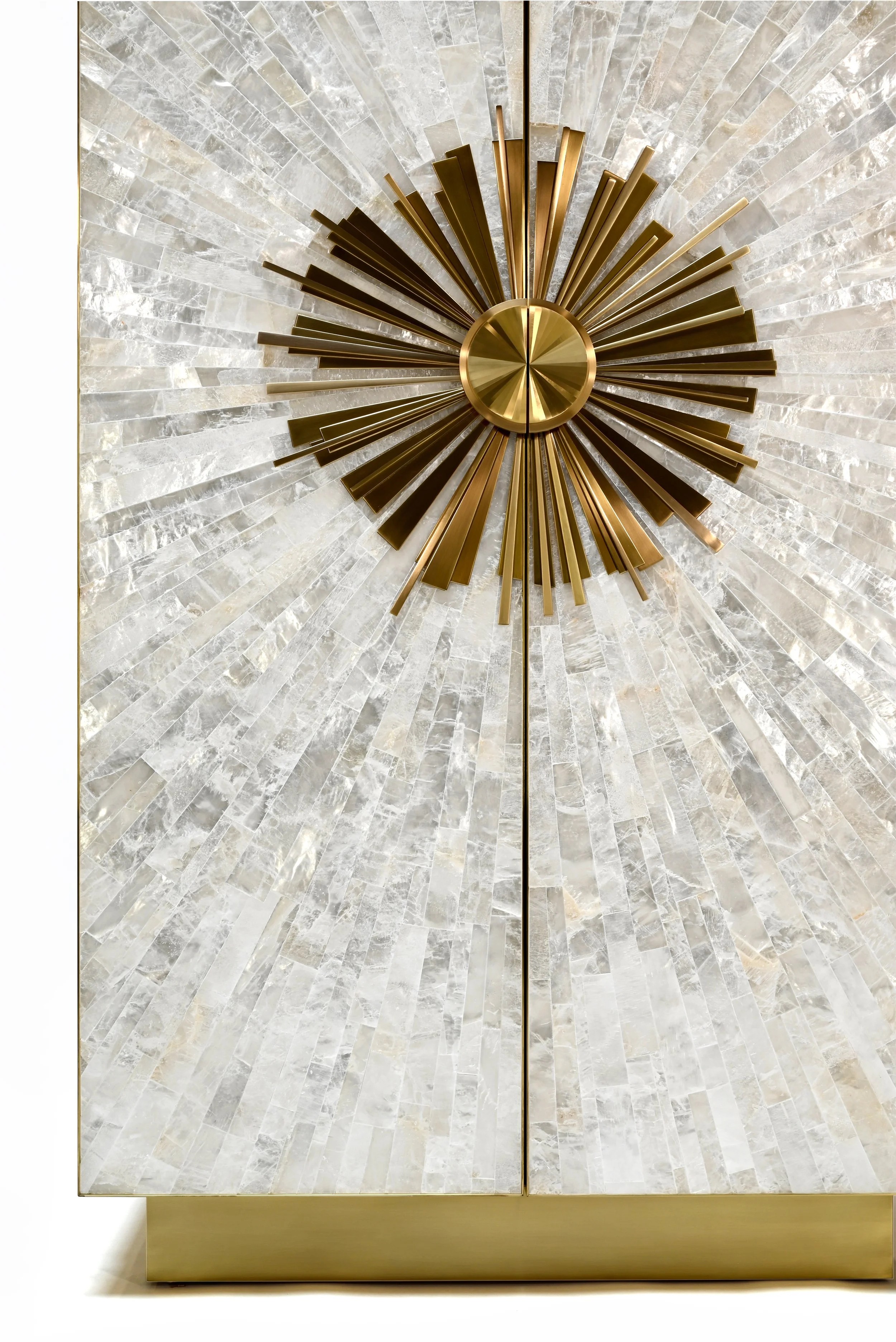 Sonnet Nightstands in Selenite, Bronze & Rosewood — Newell Design Studio