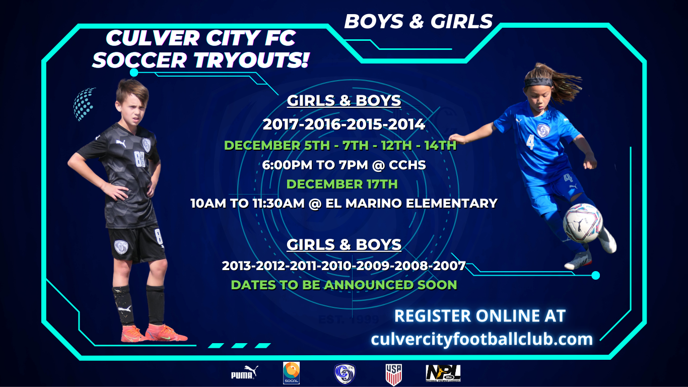 CCFC Tryouts — Culver City FC