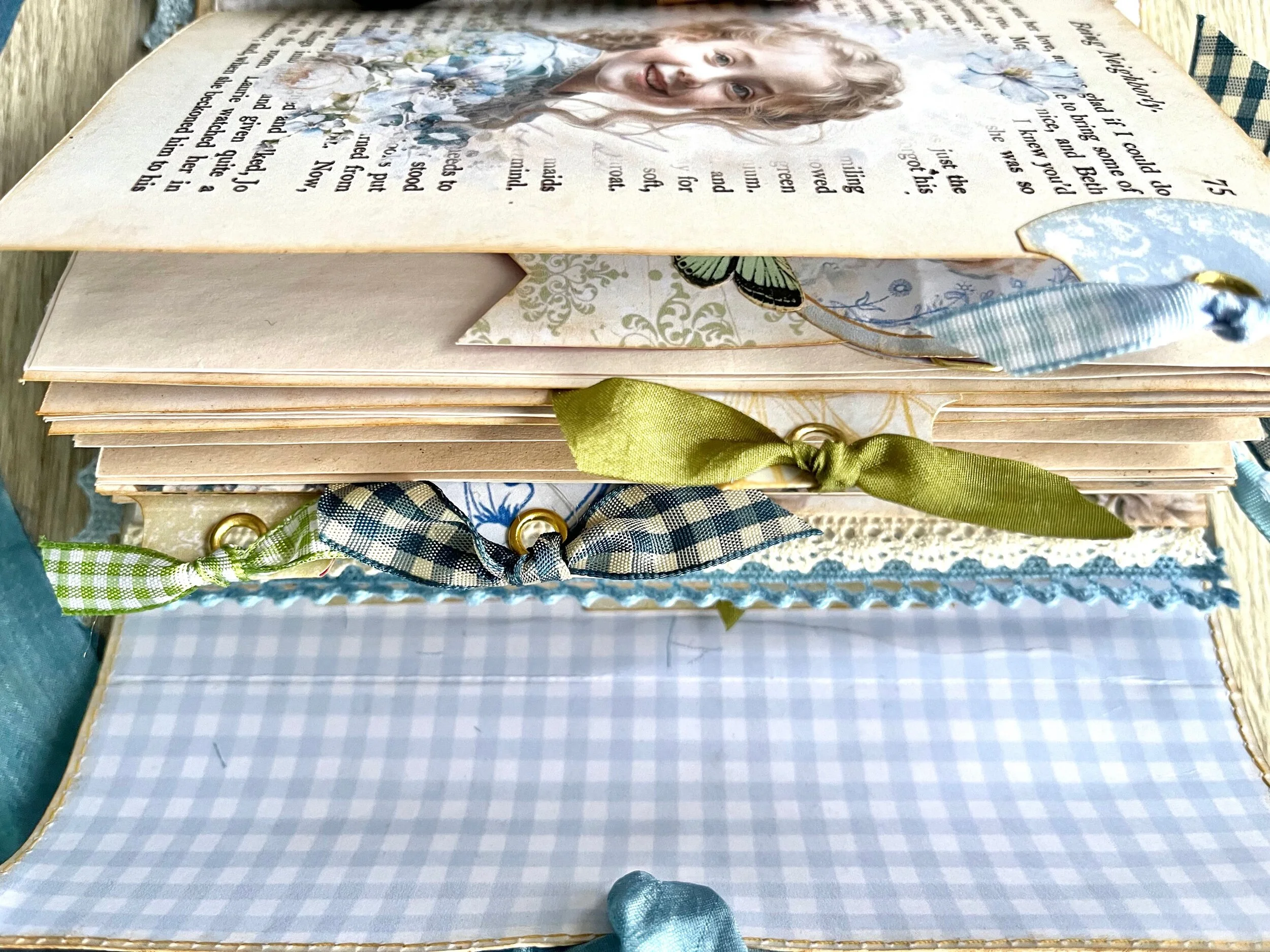 DIGITAL KIT - LITTLE LADIES ALTERED BOOK PAGES — Angela Kerr Designs