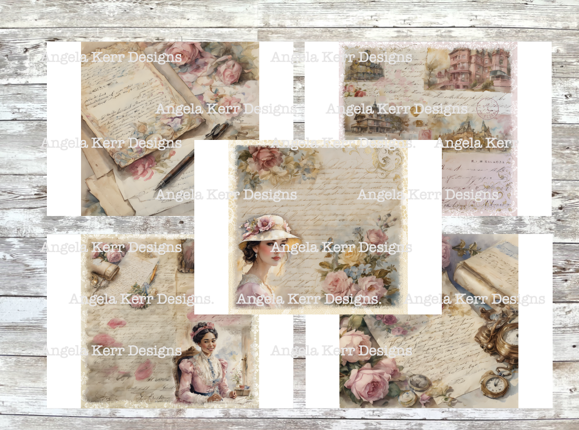 DIGITAL FILES - US SIZE -MINI JOURNAL - SECRET GARDEN KIT — Angela Kerr ...