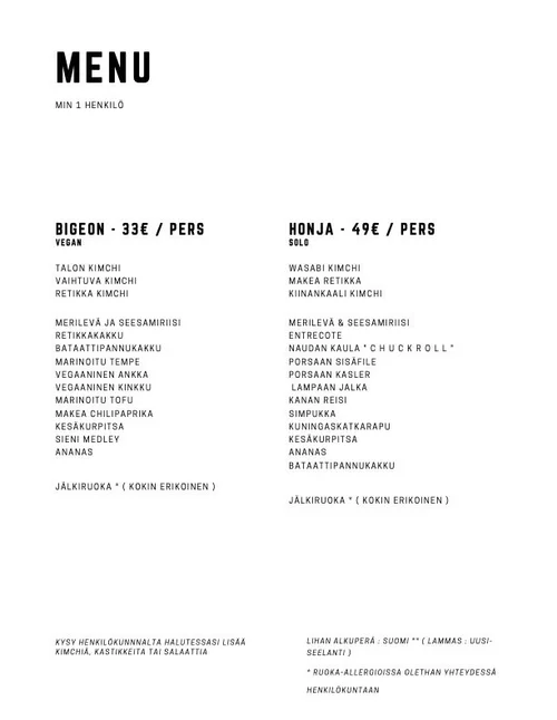 The Menu — OPPA Korean BBQ