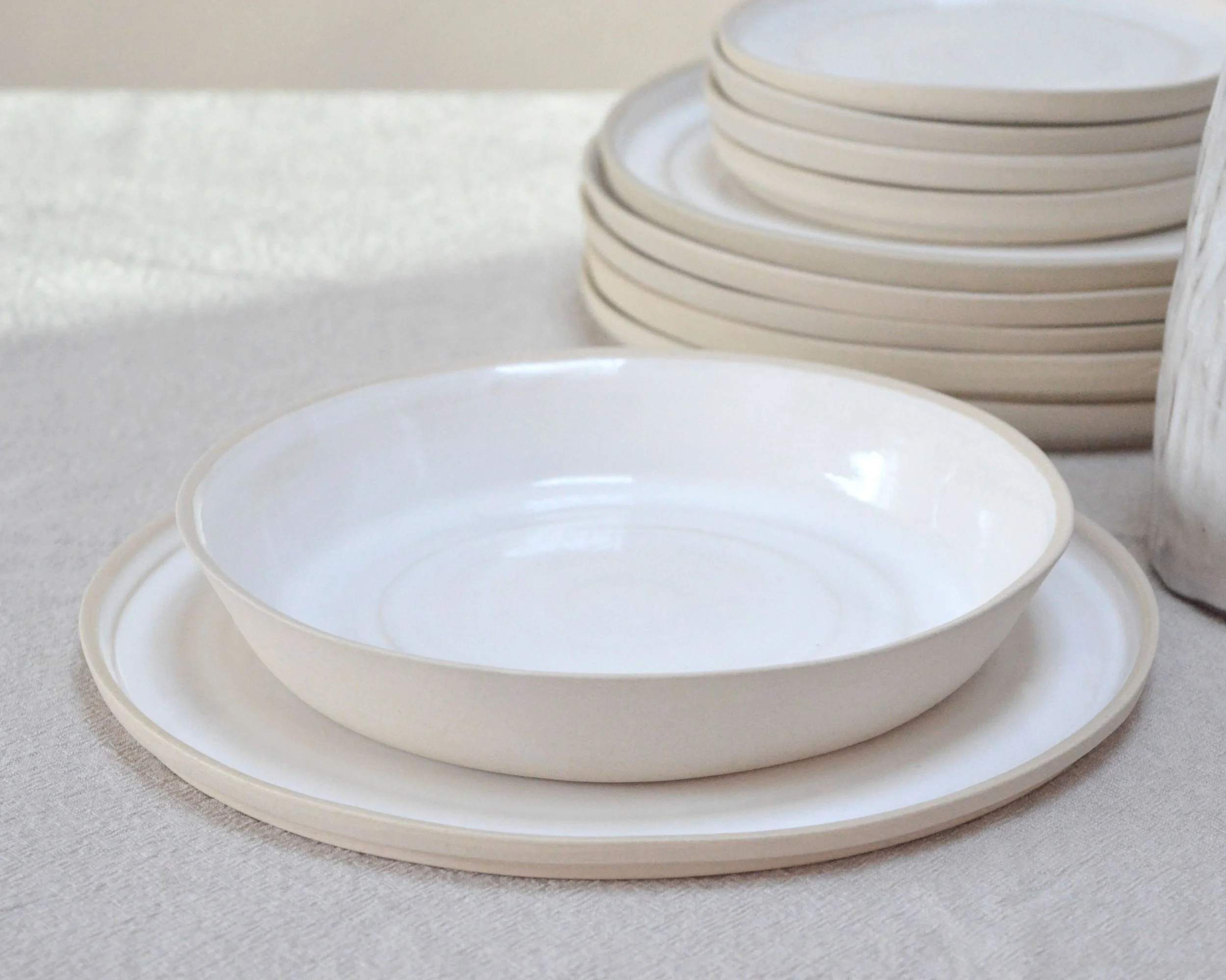 Nude Collection - Handmade Ceramic Deep Plate — The Curated Home