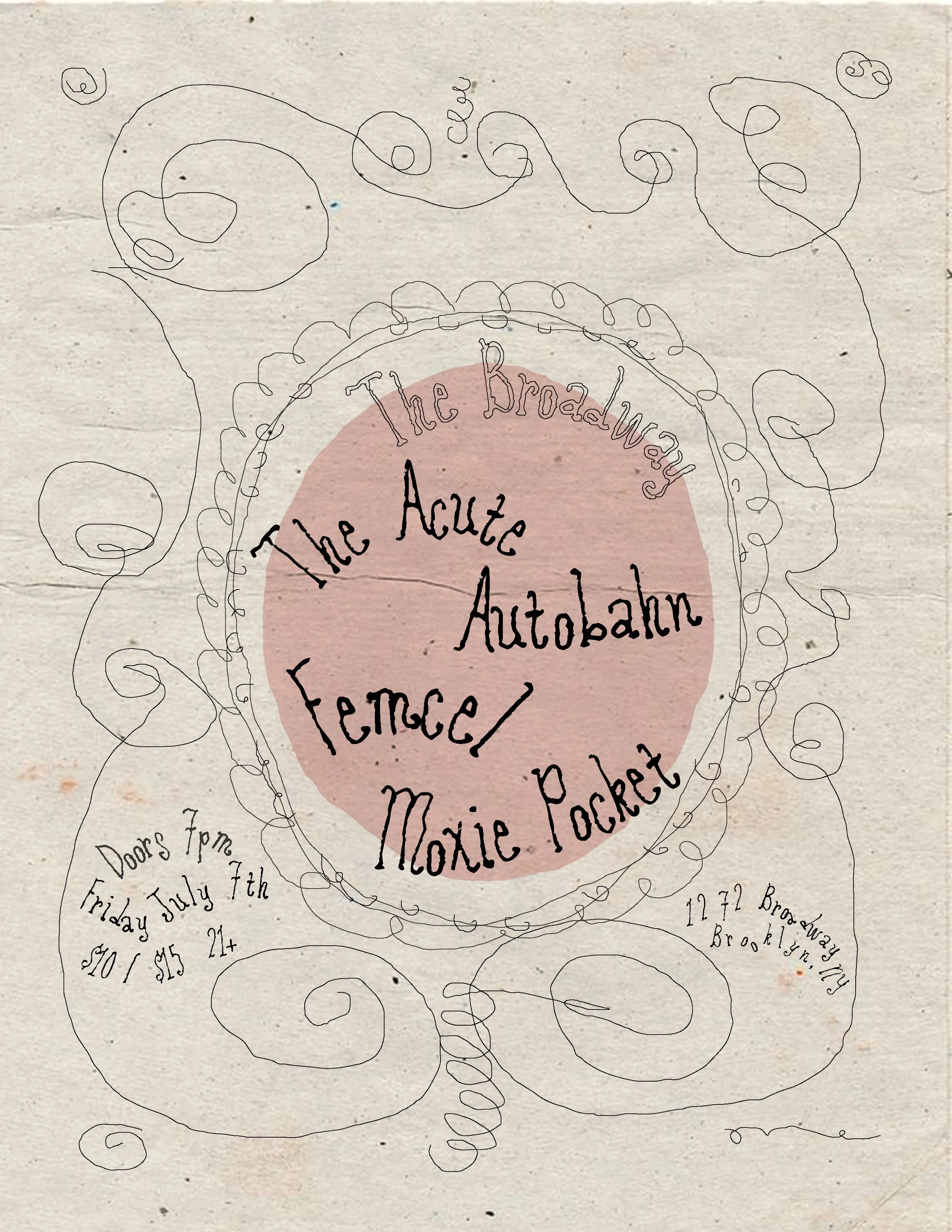 The Acute w/ Autobahn, Femcel + Moxie Pocket — The Broadway