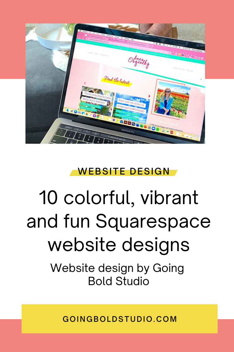 10 Colorful, Vibrant & Fun Squarespace Website Designs — Going Bold ...