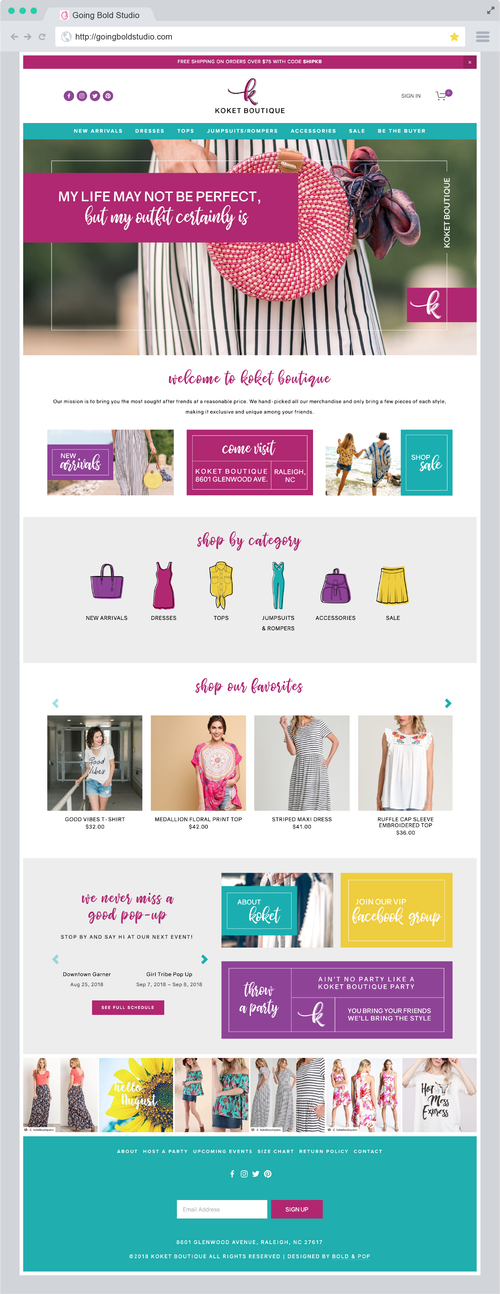 10 Colorful, Vibrant & Fun Squarespace Website Designs — Going Bold ...