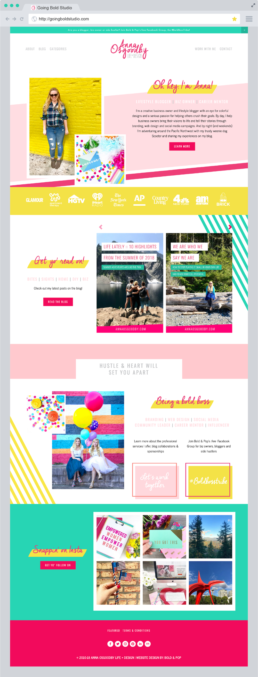 10 Colorful, Vibrant & Fun Squarespace Website Designs — Going Bold ...