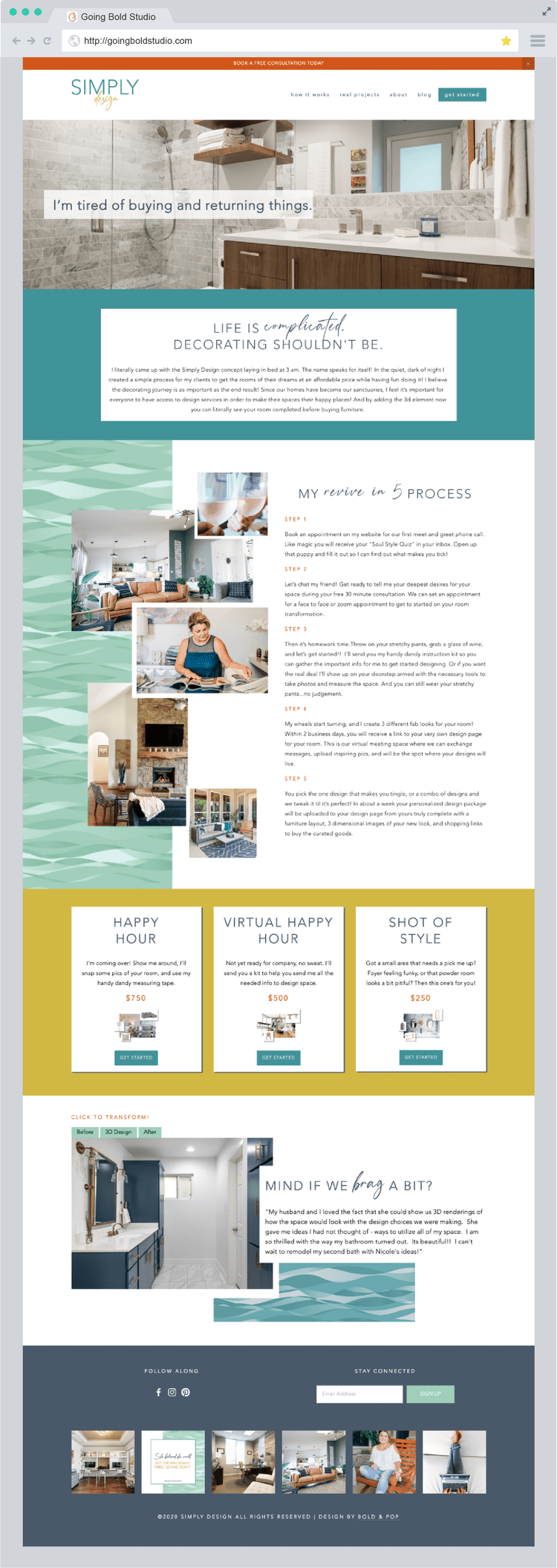 10 Colorful, Vibrant & Fun Squarespace Website Designs — Going Bold ...