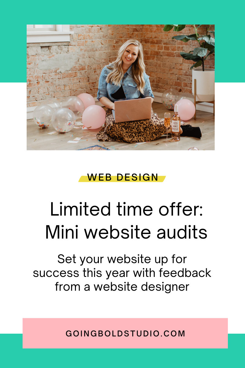 Limited Time Offer :: Mini Website Audits — Going Bold Studio ...
