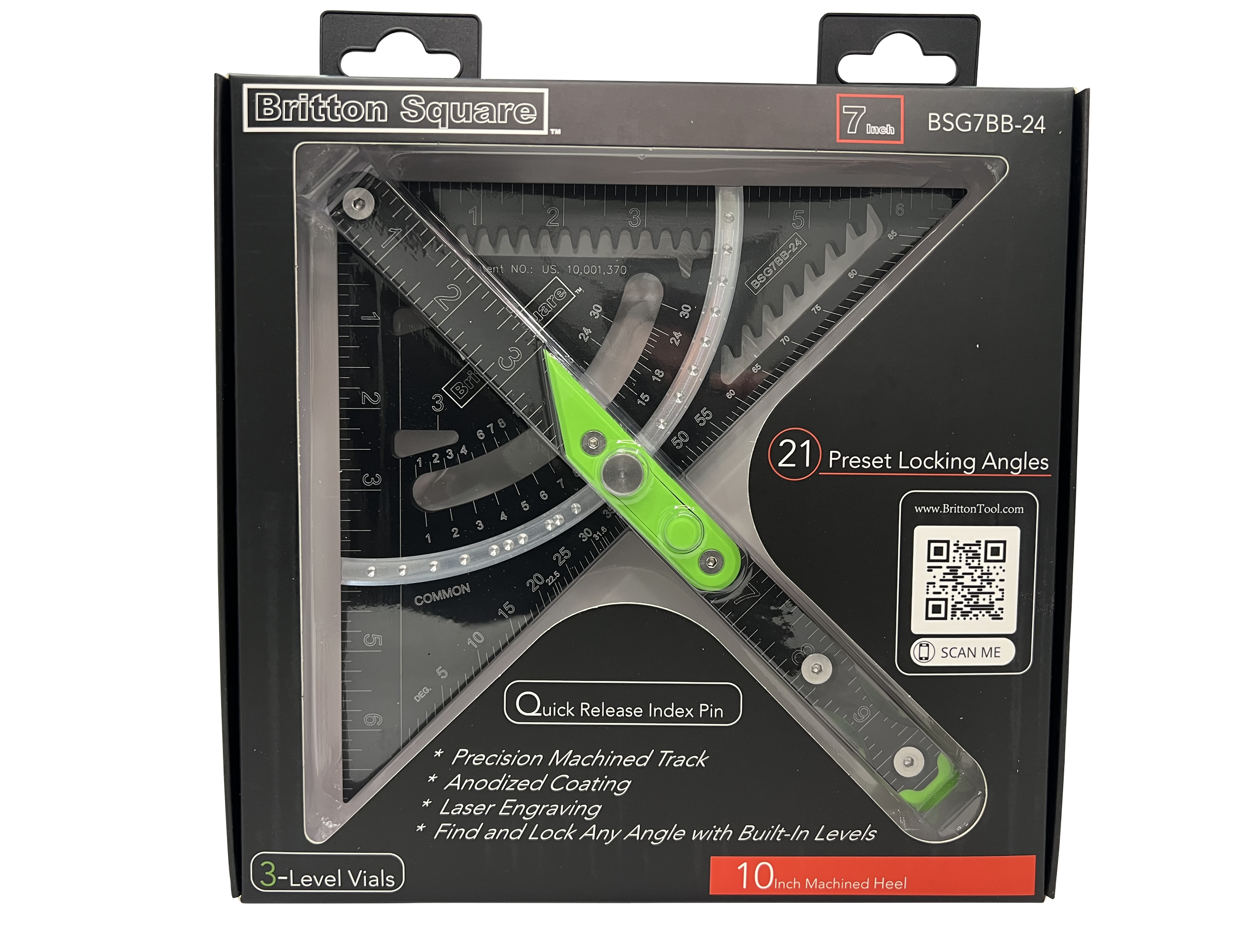 Britton Square-7-Inch Rafter Square with Pivot Angle Locking Arm ...